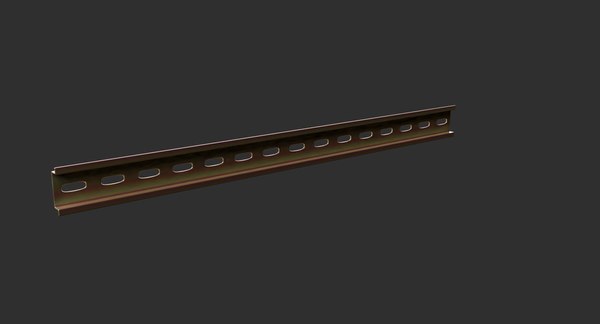 3D din rail model - TurboSquid 1318332