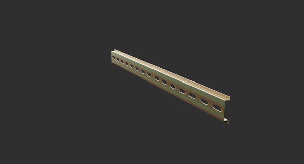 3D din rail model - TurboSquid 1318332