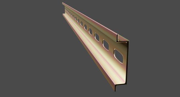 3D din rail model - TurboSquid 1318332