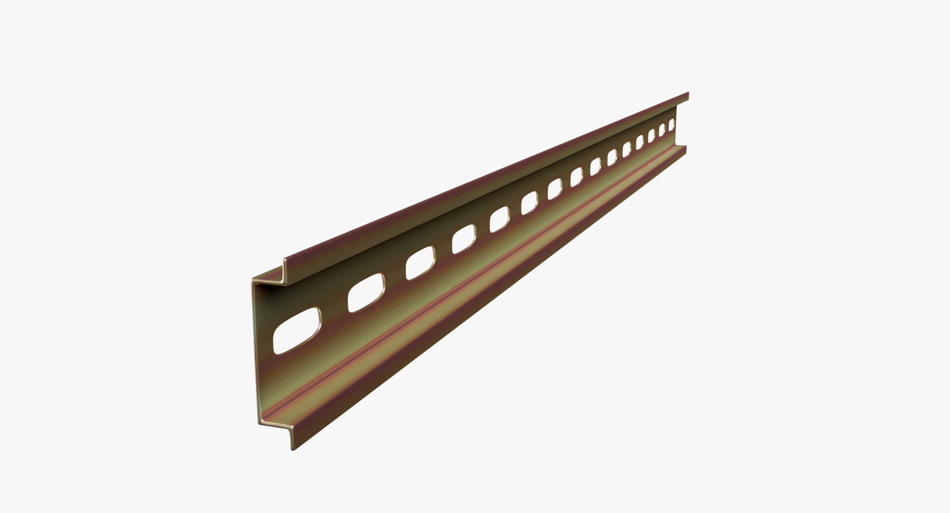 3D din rail model - TurboSquid 1318332