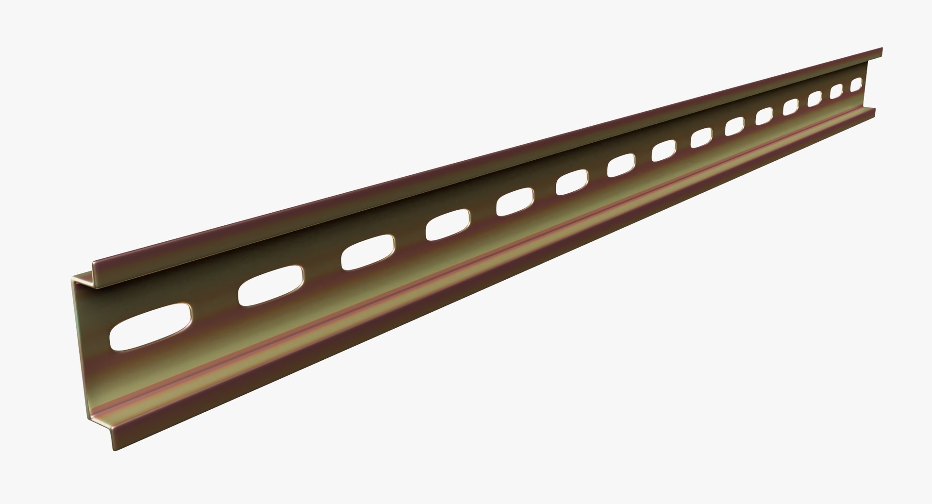3D din rail model - TurboSquid 1318332
