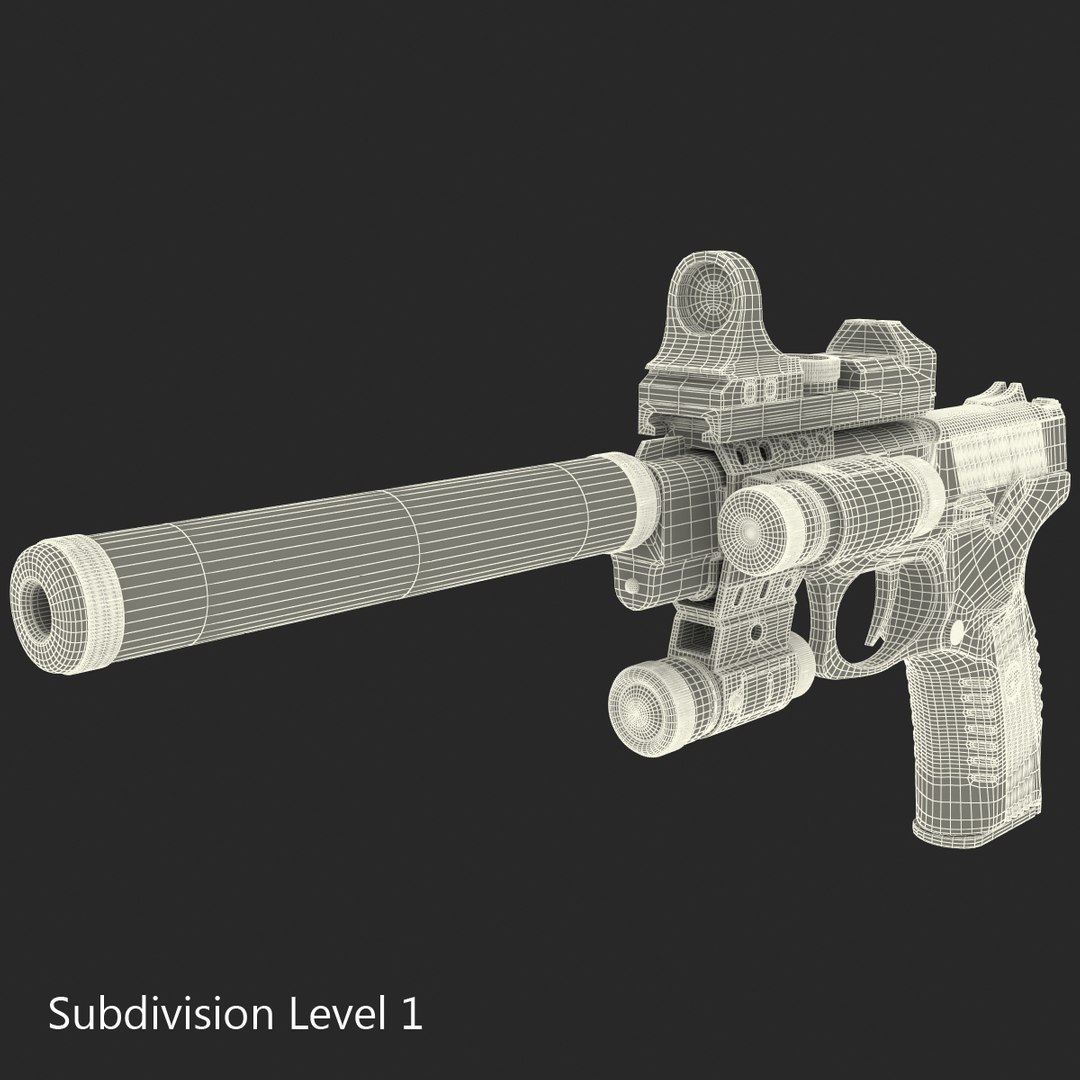 Toy Gun 3d Model