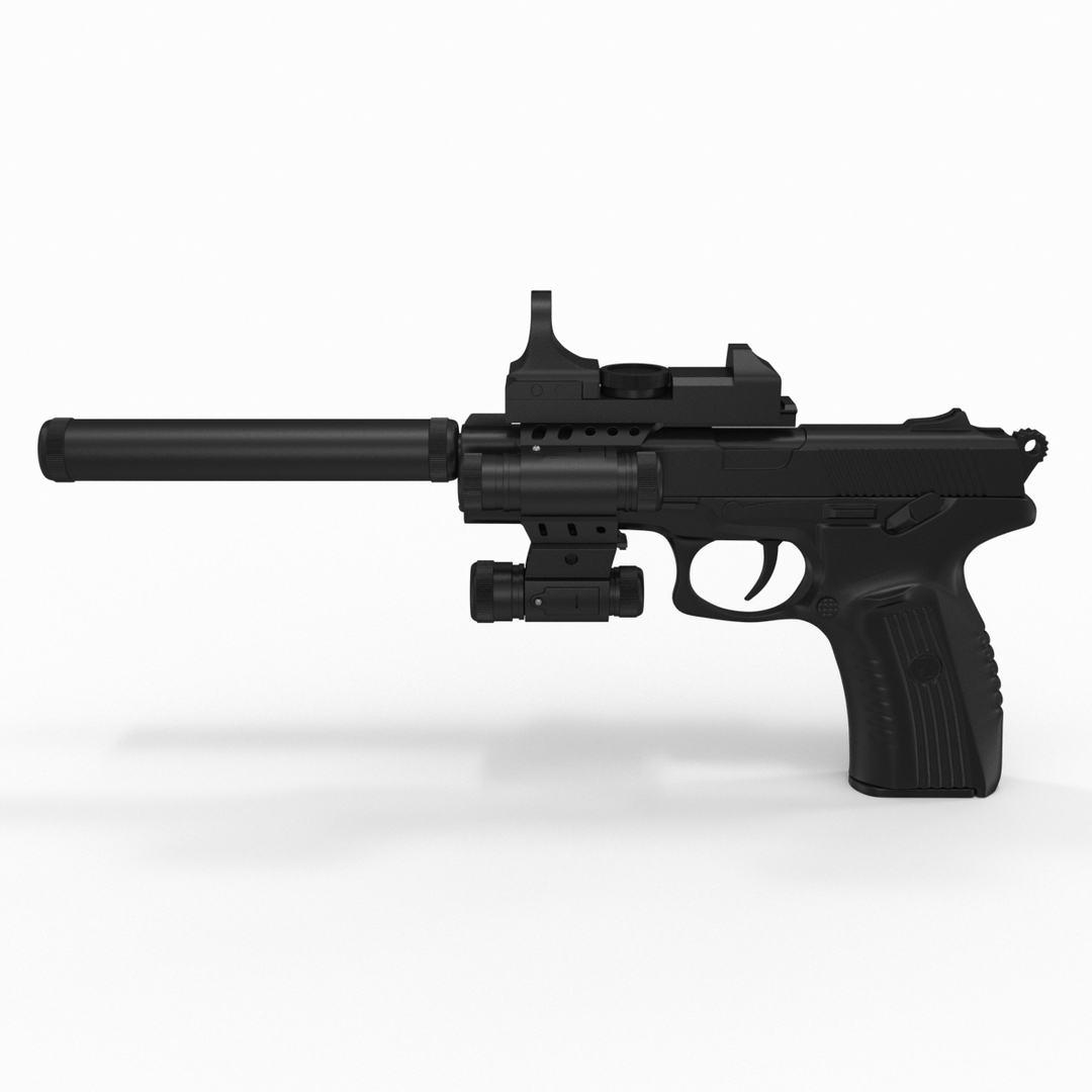 Toy Gun 3d Model