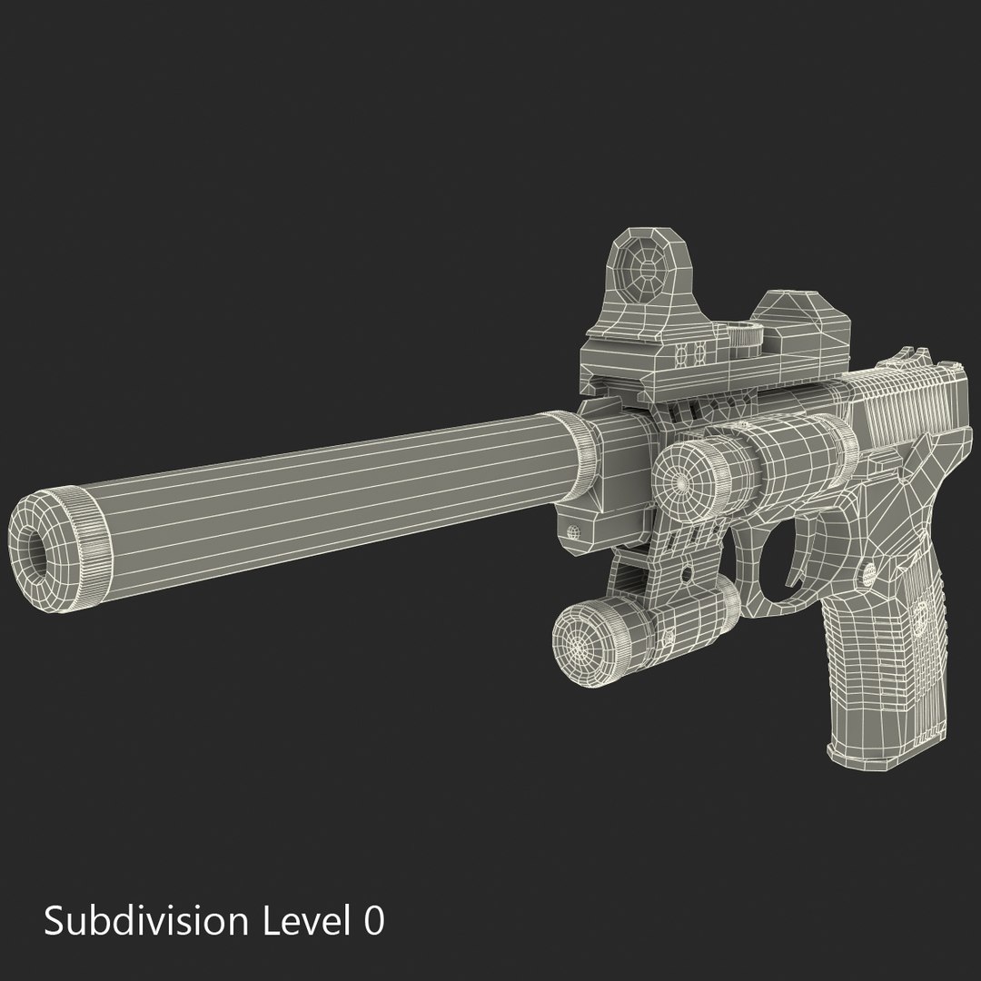 Toy Gun 3d Model