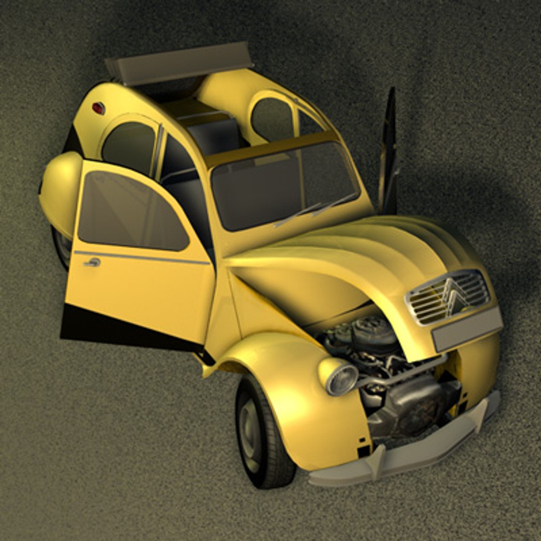 Classic 2cv 3d Fbx