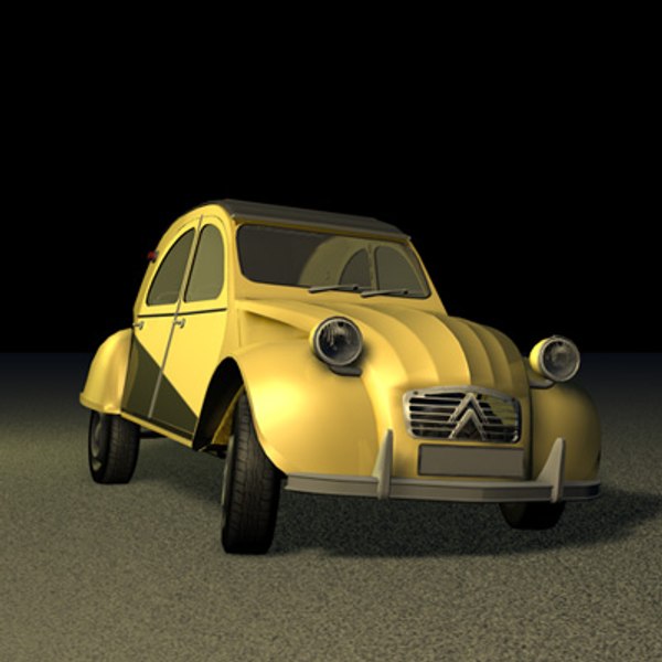 classic 2cv 3d fbx