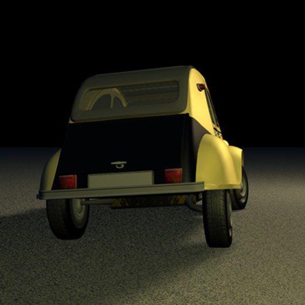 classic 2cv 3d fbx