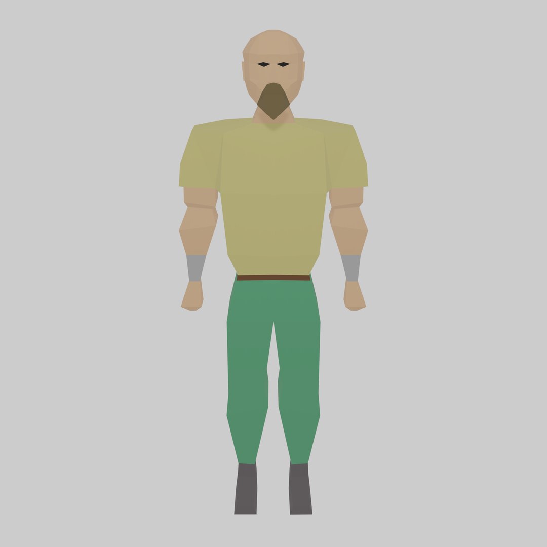 3D Runescape Character - TurboSquid 1672341