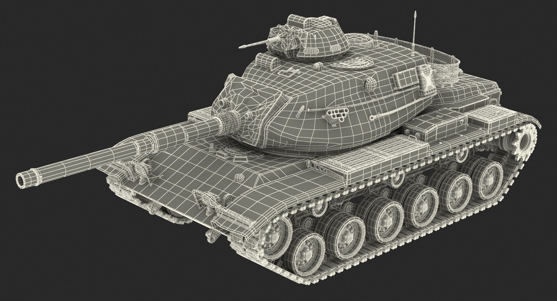 3D Model Combat Tank M60a3 Patton - TurboSquid 1158196
