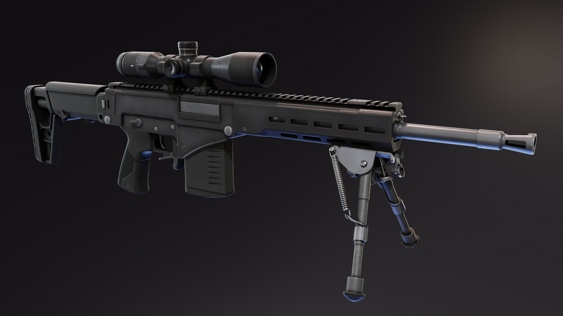 Chukavin SVch Sniper Rifle 3D - TurboSquid 2281535