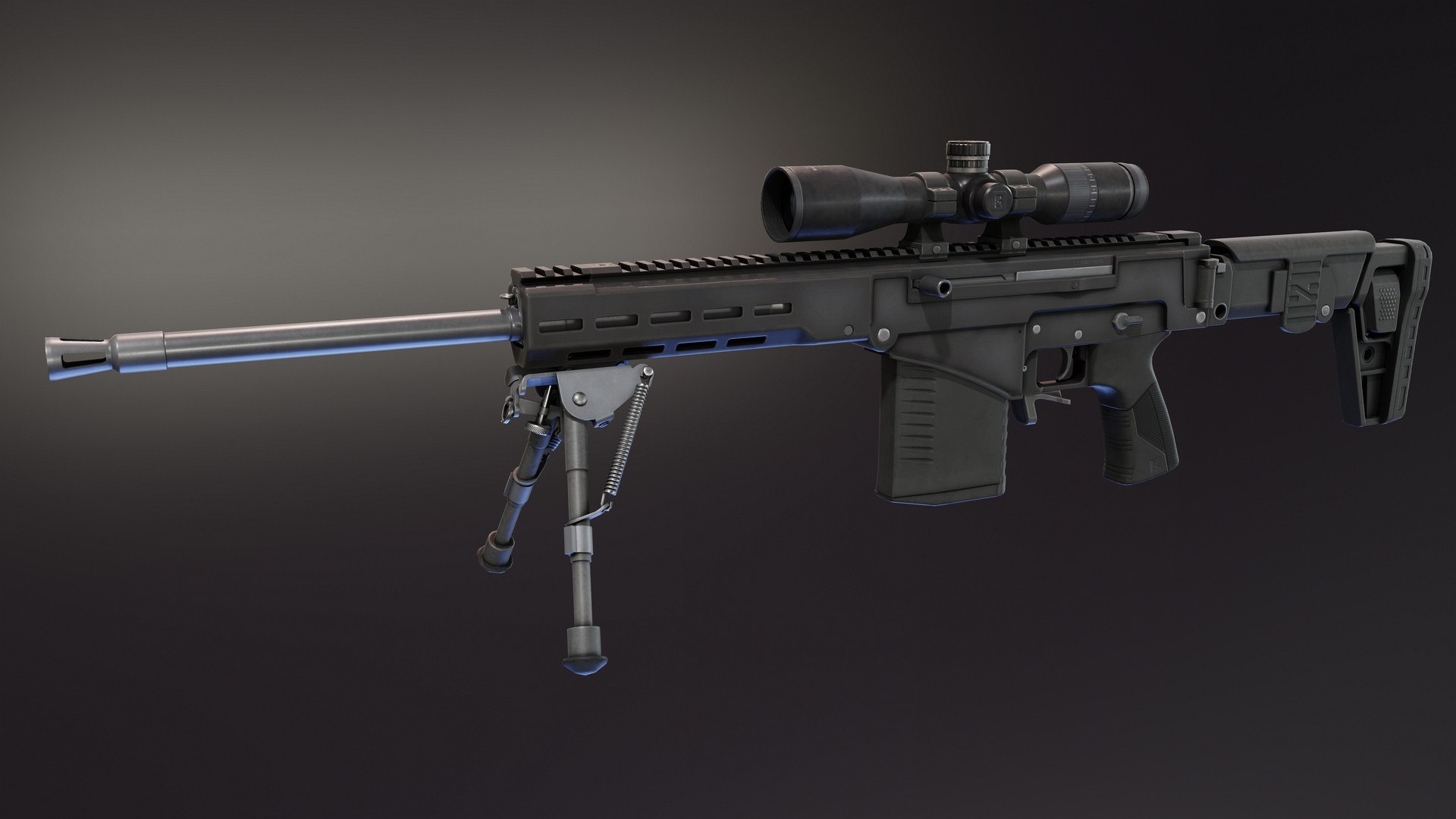 Chukavin SVch Sniper Rifle 3D - TurboSquid 2281535