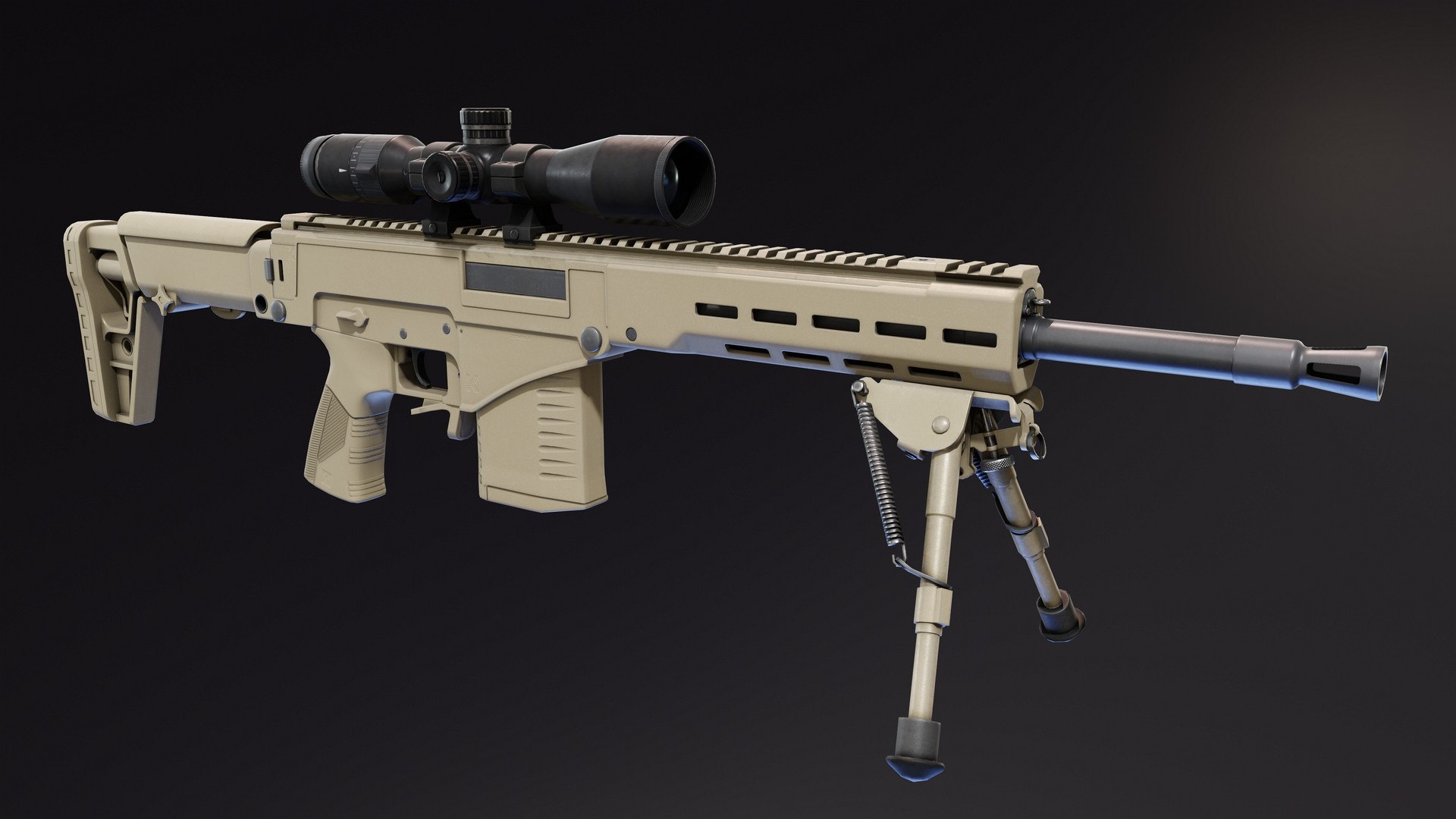 Chukavin SVch Sniper Rifle 3D - TurboSquid 2281535