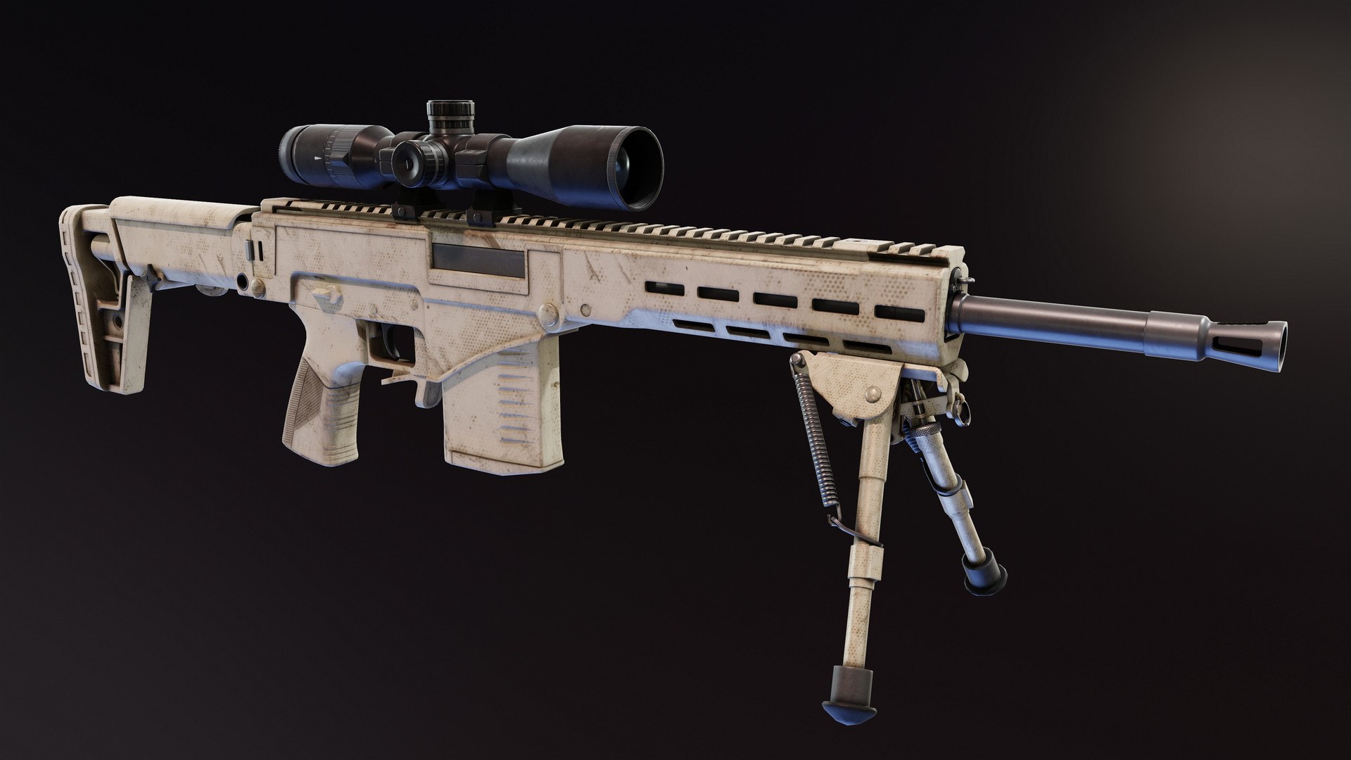 Chukavin SVch Sniper Rifle 3D - TurboSquid 2281535