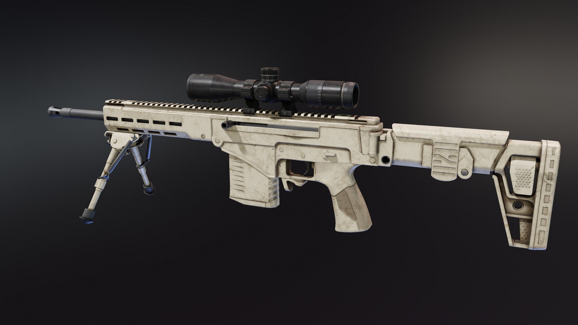 Chukavin SVch Sniper Rifle 3D - TurboSquid 2281535