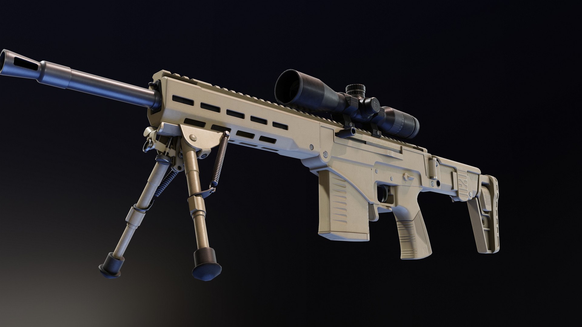 Chukavin SVch Sniper Rifle 3D - TurboSquid 2281535