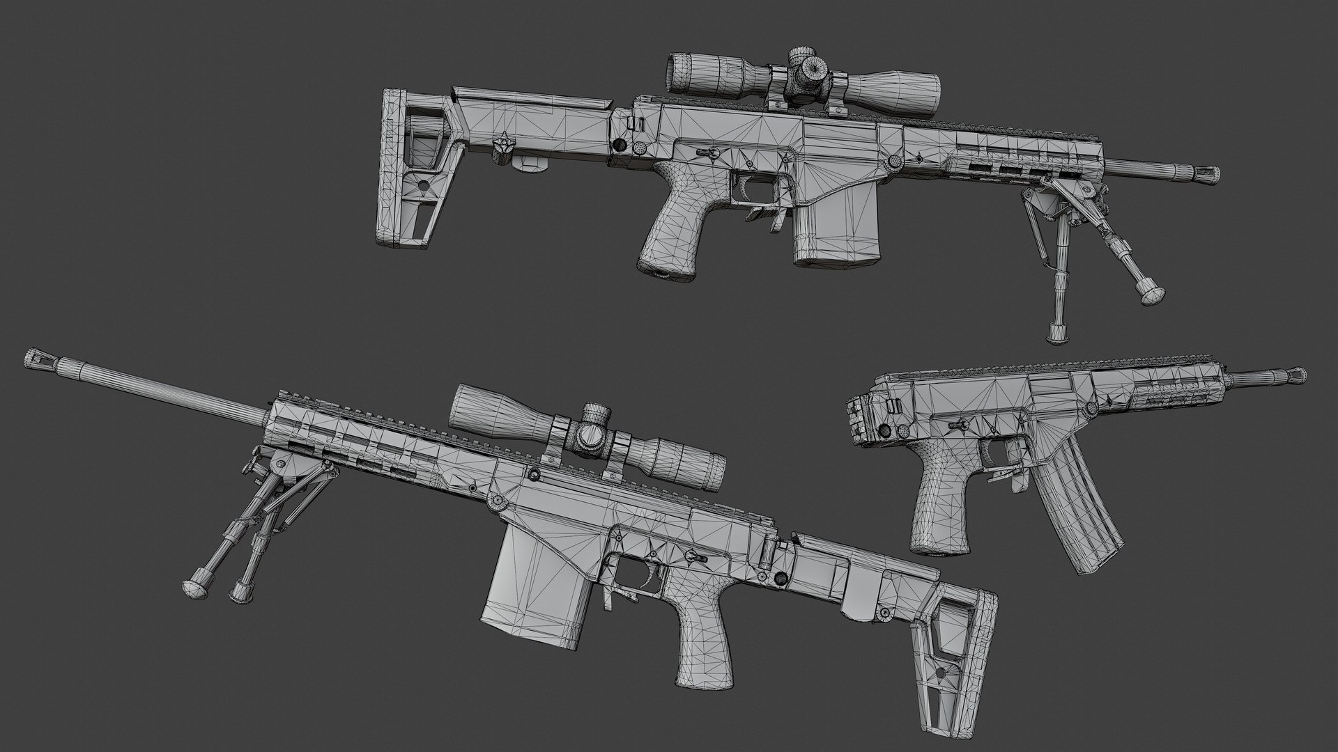Chukavin SVch Sniper Rifle 3D - TurboSquid 2281535