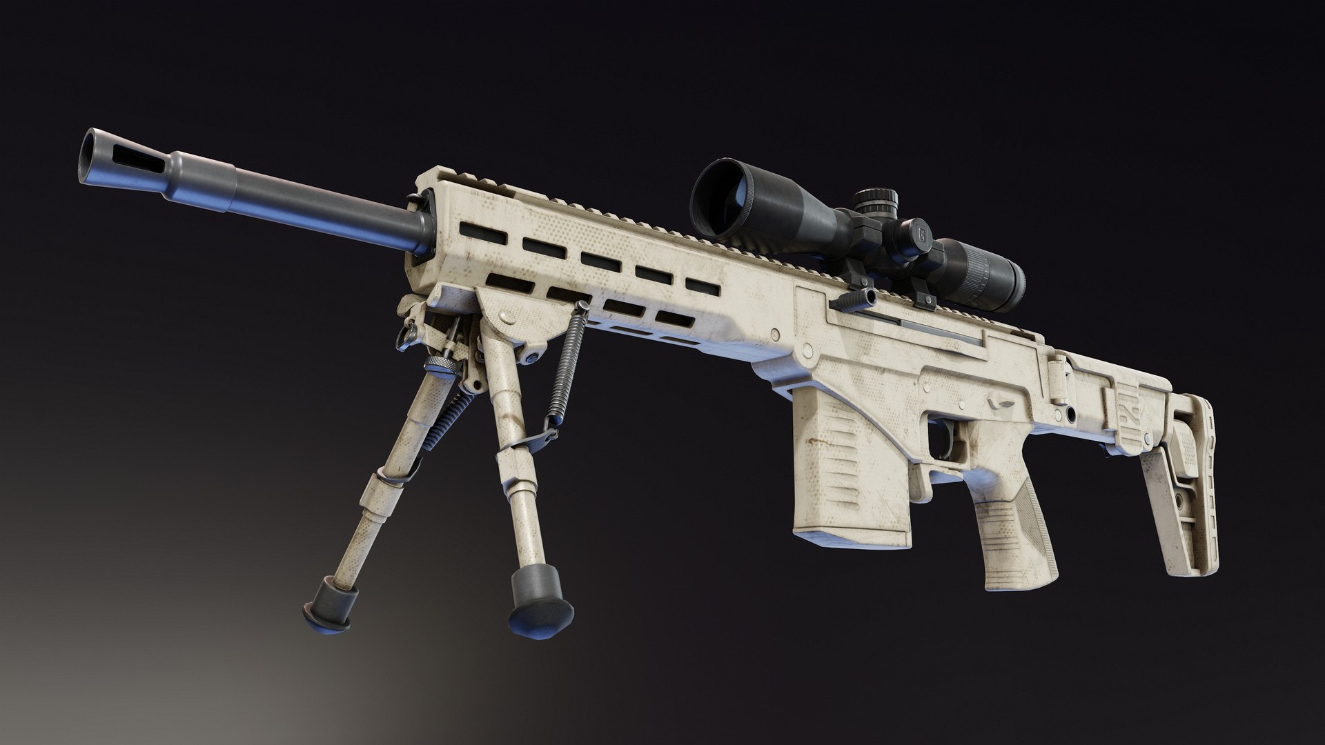 Chukavin SVch Sniper Rifle 3D - TurboSquid 2281535