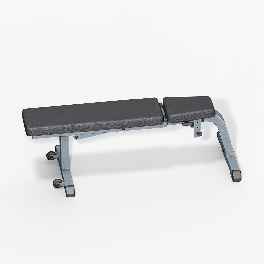 Flat Bench Incline 3D Model - TurboSquid 2277864