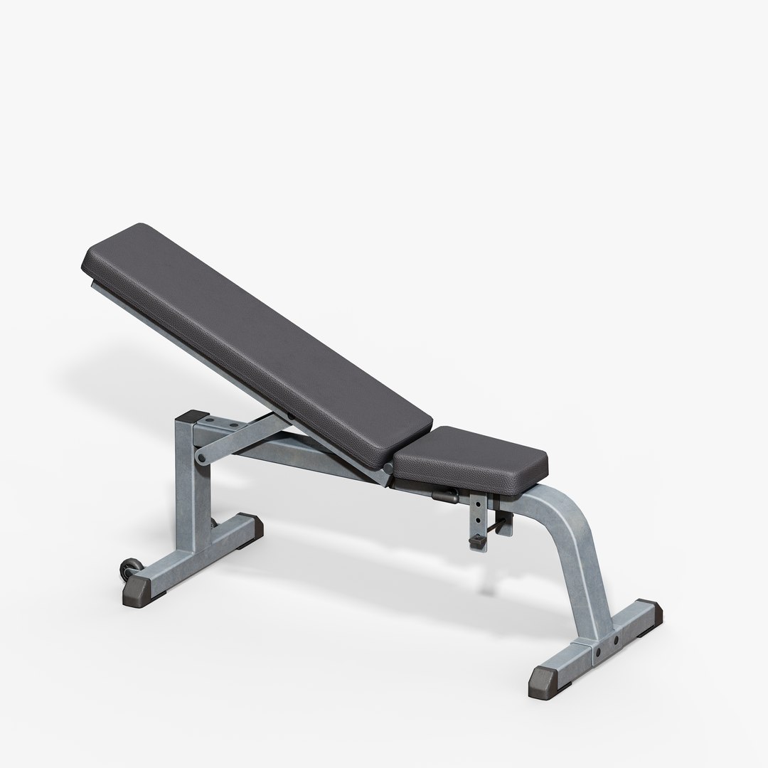 Flat Bench Incline 3D Model - TurboSquid 2277864