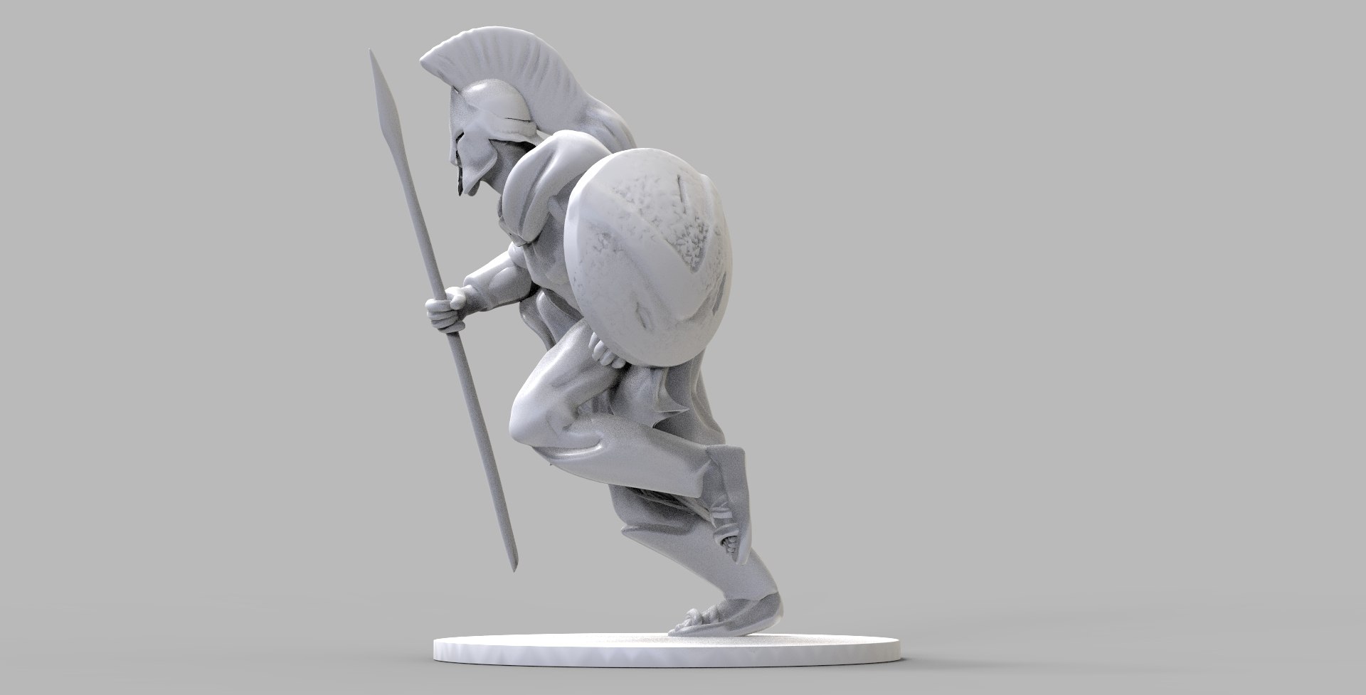 3D Model Spartan Statue - TurboSquid 1339154