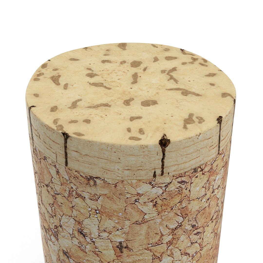 3d Wine Cork 3 Model