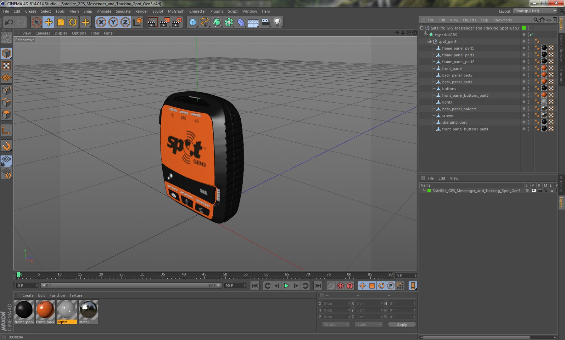 Satellite Gps Messenger Tracking 3D Model - TurboSquid 1188358