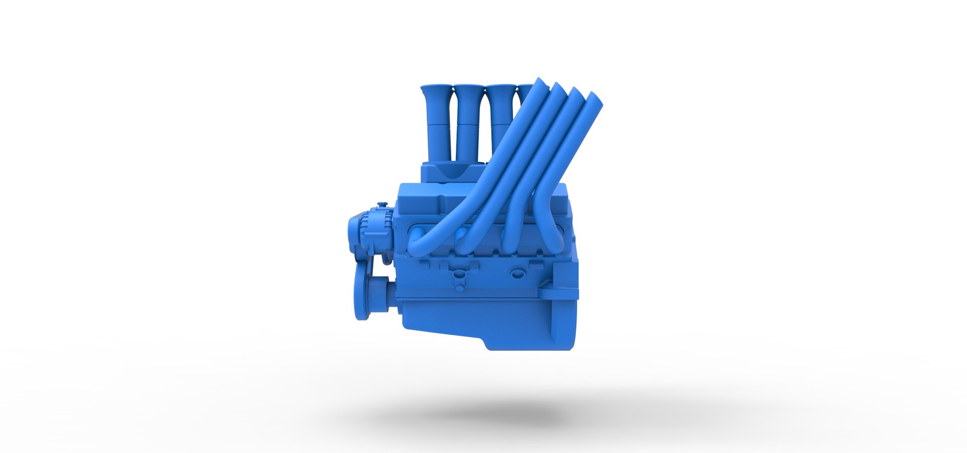 3D Diecast Engine V8 For Supermodified Race Car Version 2 Scale 1 To 25 ...