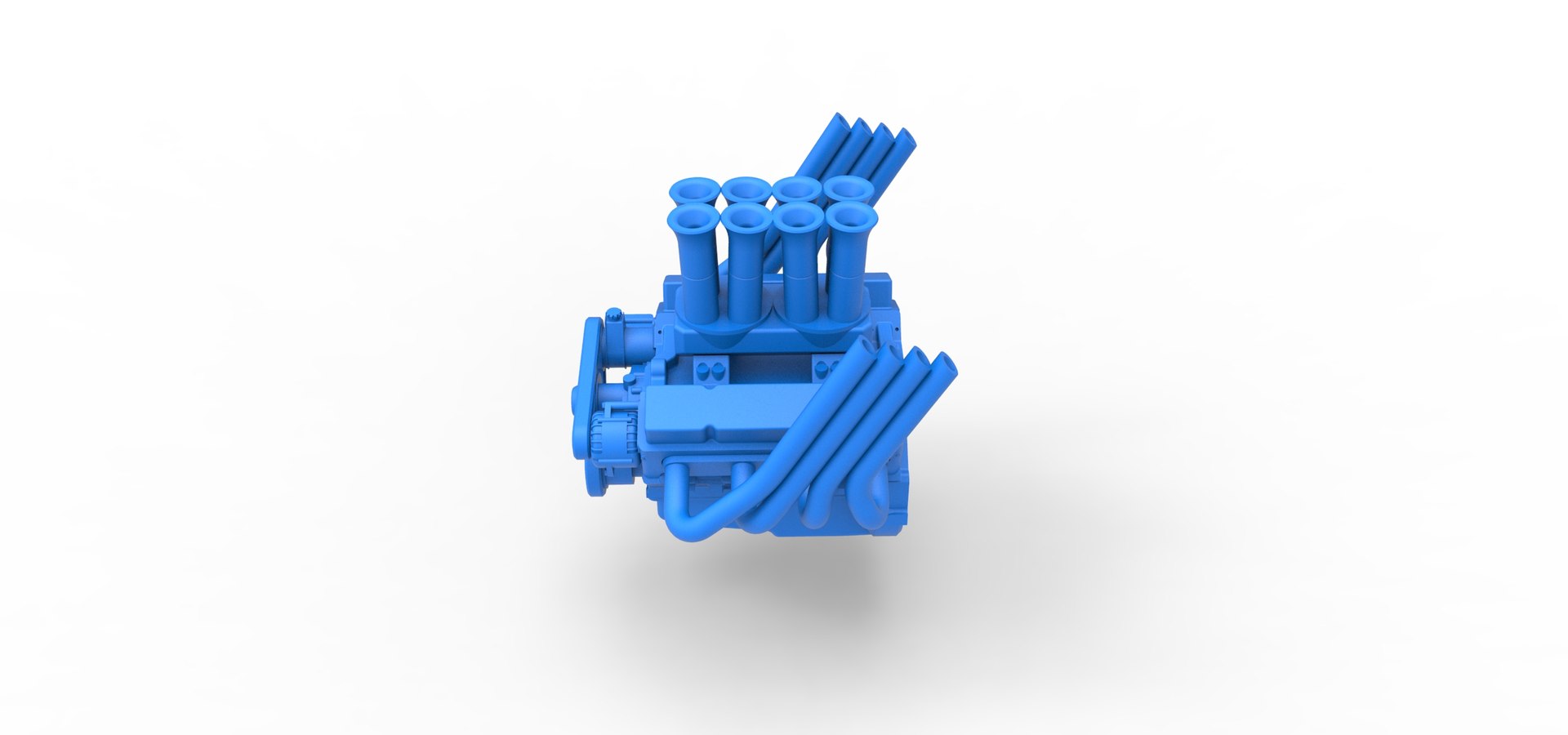 3D Diecast Engine V8 For Supermodified Race Car Version 2 Scale 1 To 25 ...