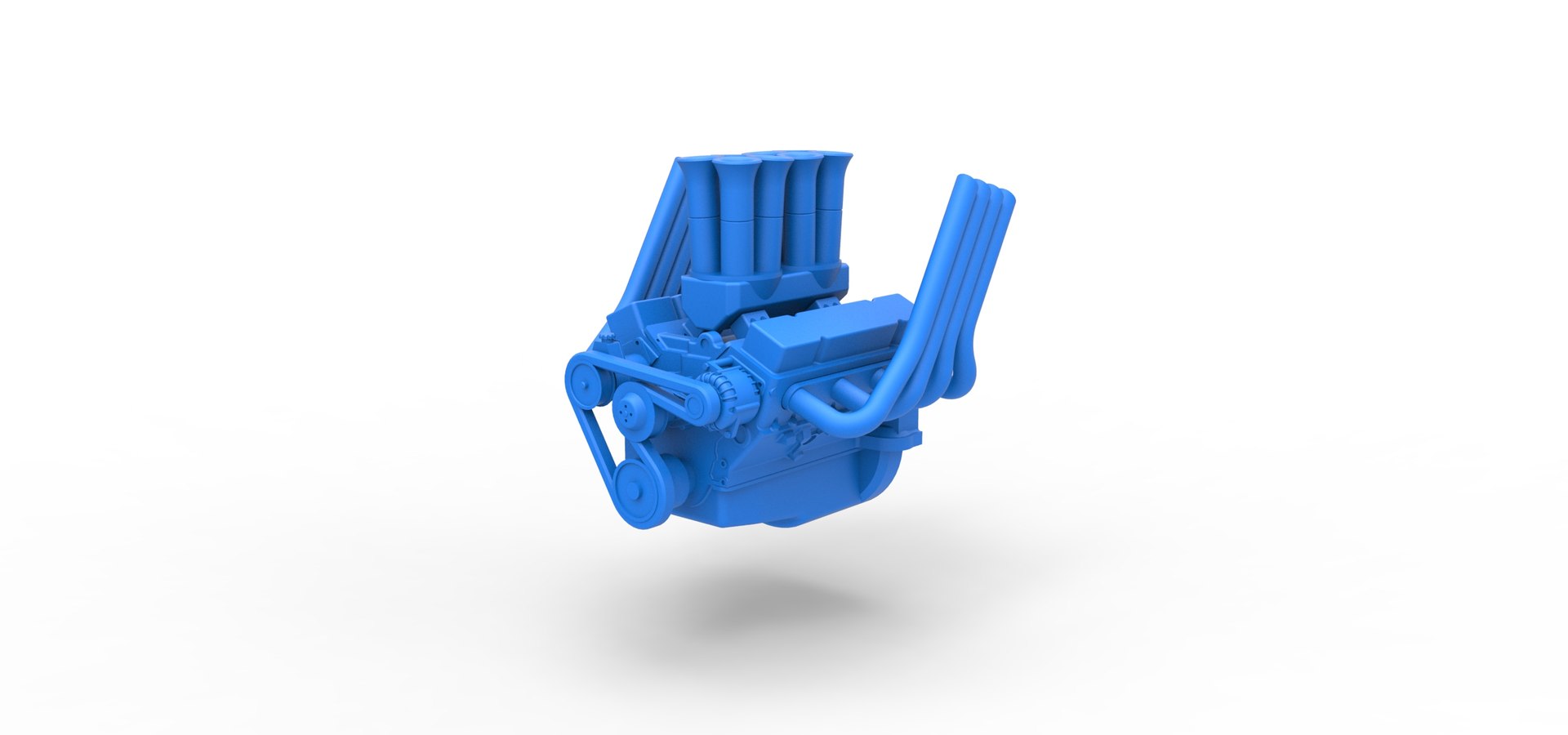 3D Diecast Engine V8 For Supermodified Race Car Version 2 Scale 1 To 25 ...