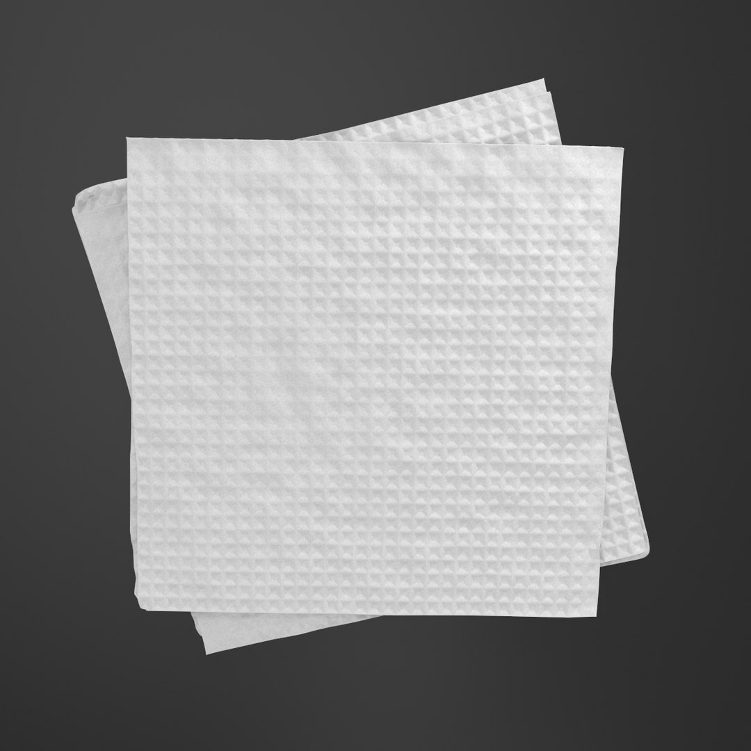 Napkin Realistic 3d Model
