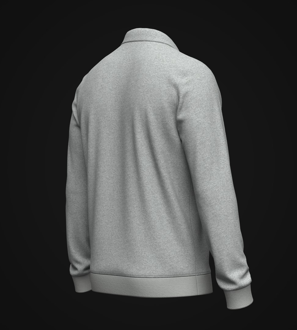 Mens Full Sleeve Polo 3D Model - TurboSquid 2135396