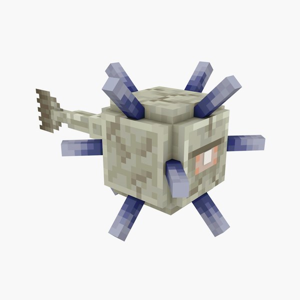 modelo 3d Guardián anciano de Minecraft - TurboSquid 2388771