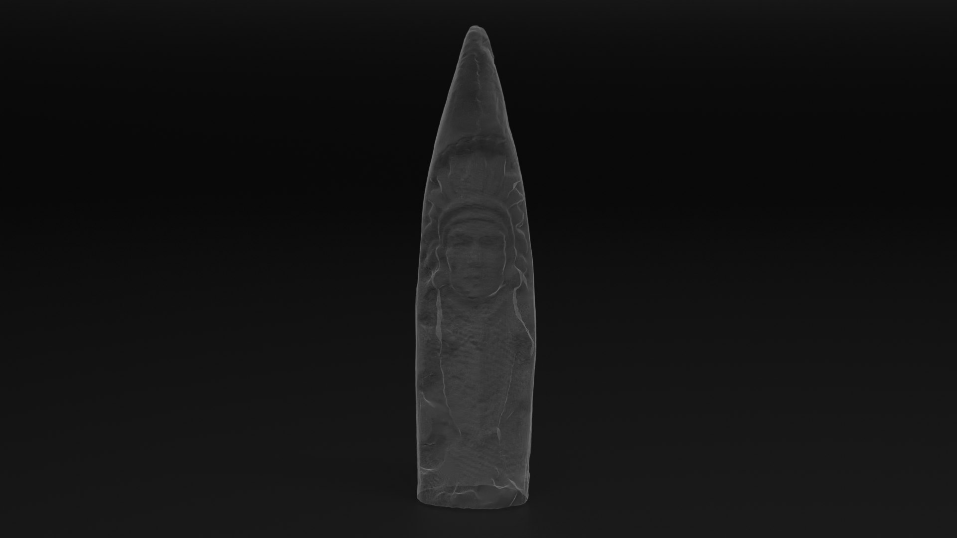 Red Indian Statue 3D - TurboSquid 1853352