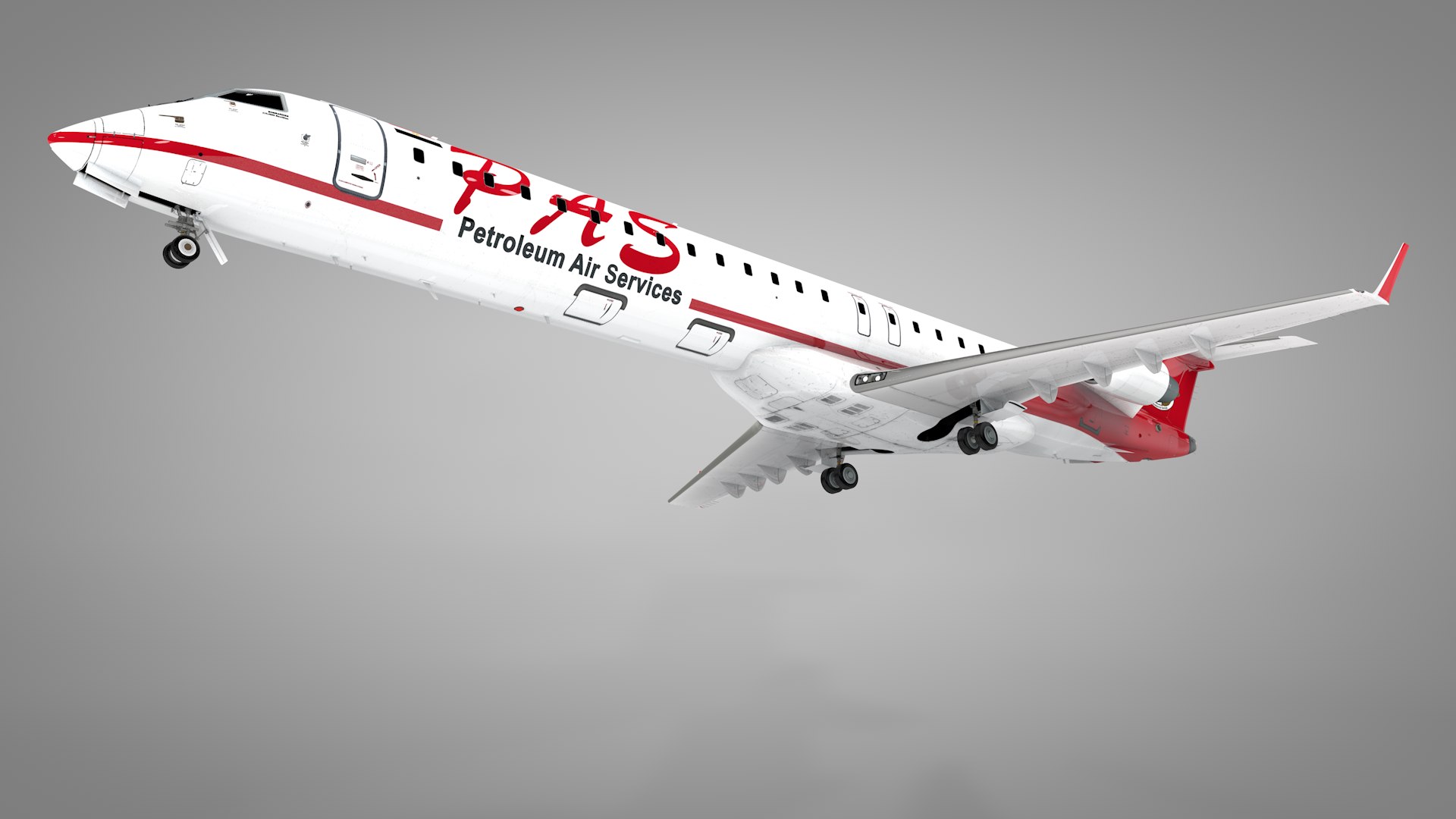 3D Petroleum Air Services PAS BOMBARDIER CRJ 900 L2121 - TurboSquid 2210999