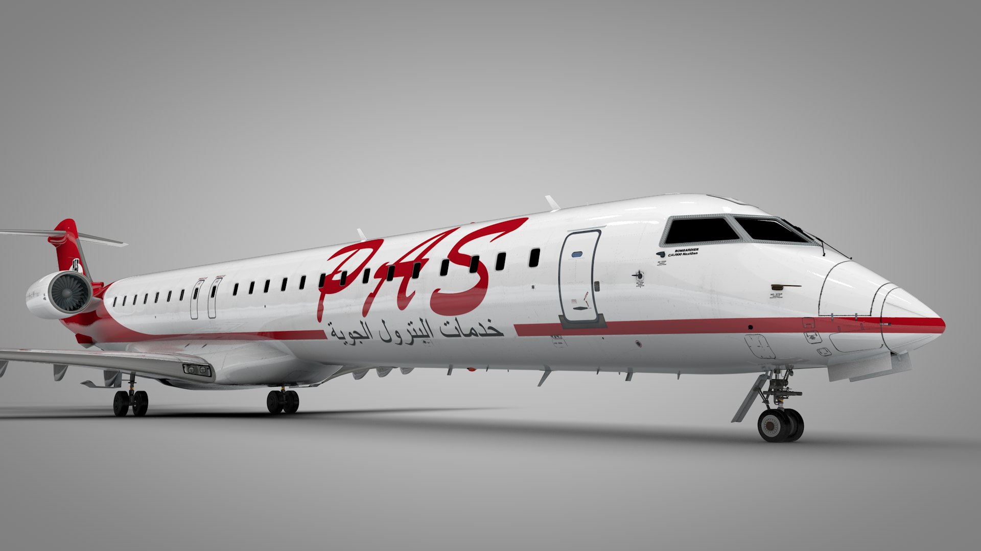 3D Petroleum Air Services PAS BOMBARDIER CRJ 900 L2121 - TurboSquid 2210999