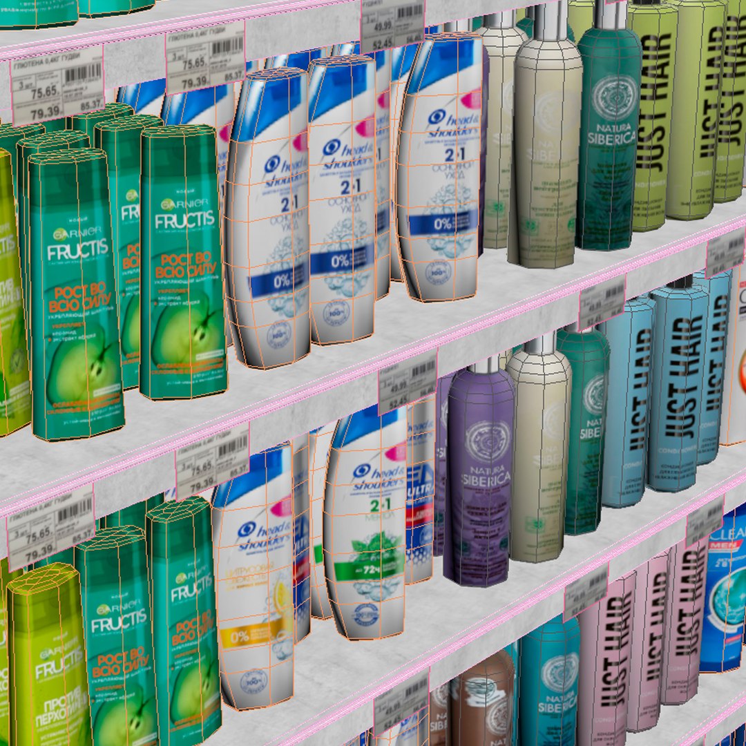 Showcase 044 Shampoos Model - TurboSquid 1947713