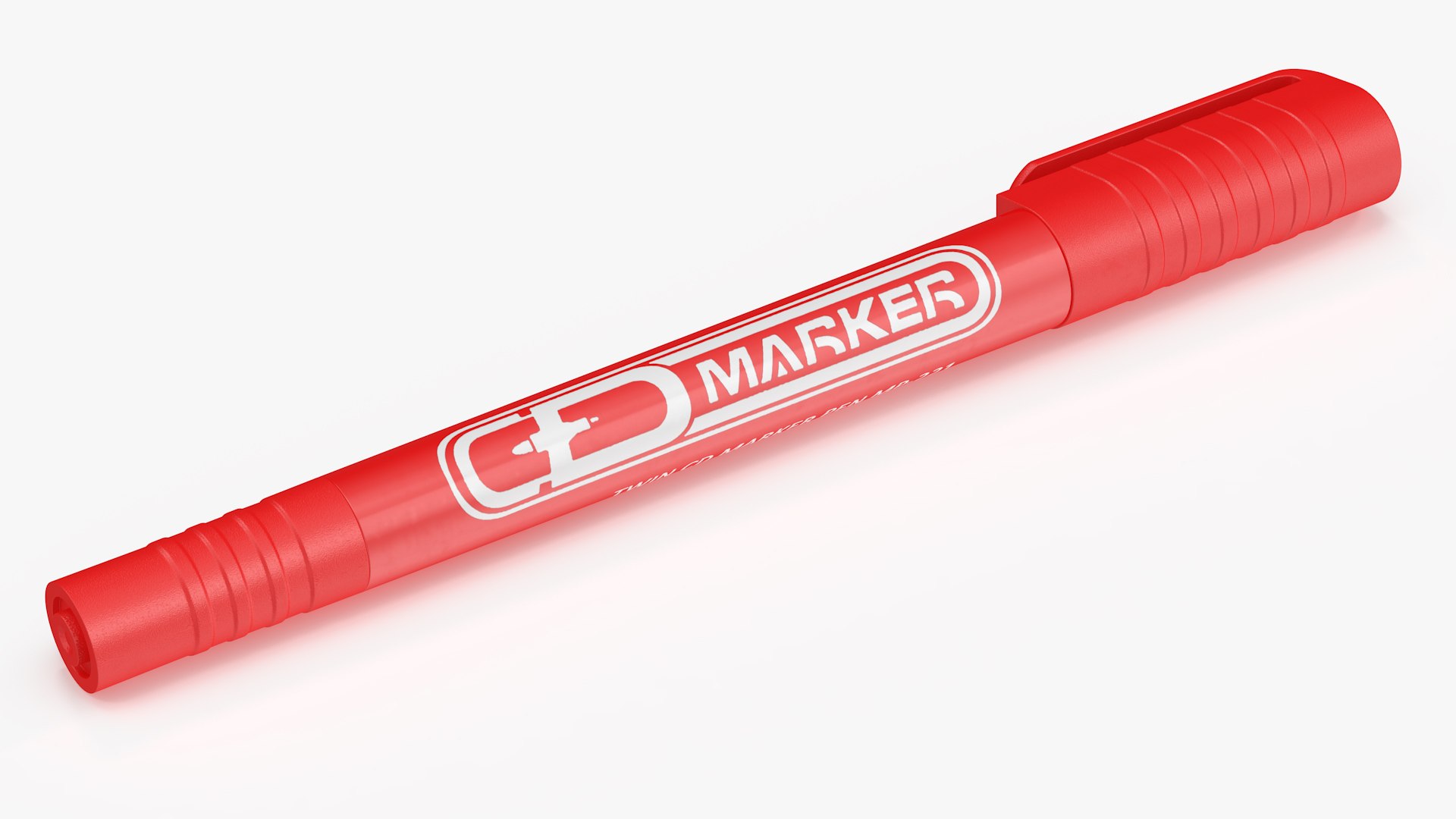 3D Permanent Marker Ultra Fine Tip Red model - TurboSquid 1951073