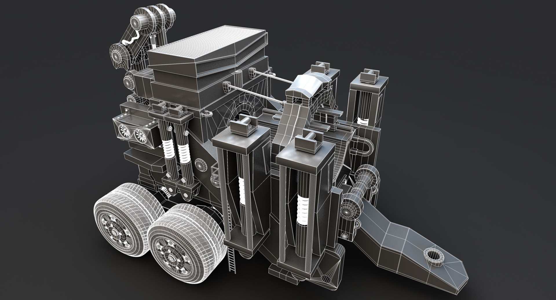 Designs heavy duty machine 3D model - TurboSquid 1264253