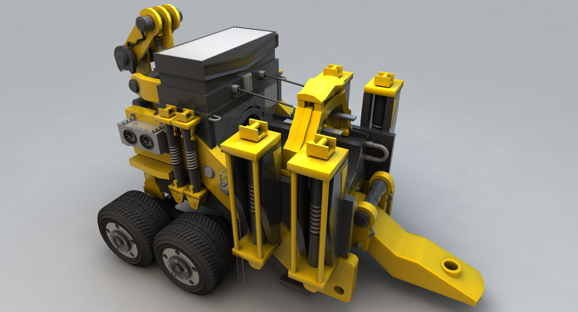 Designs heavy duty machine 3D model - TurboSquid 1264253