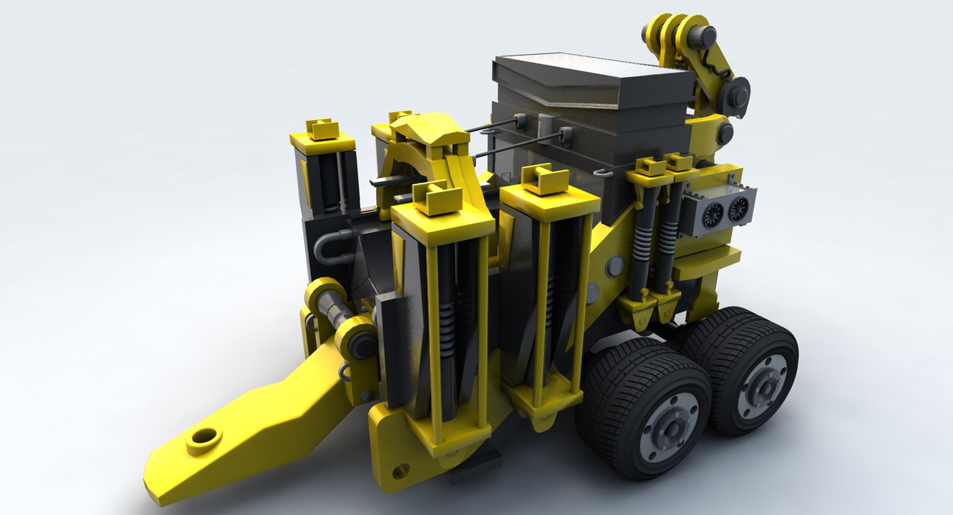 Designs heavy duty machine 3D model - TurboSquid 1264253