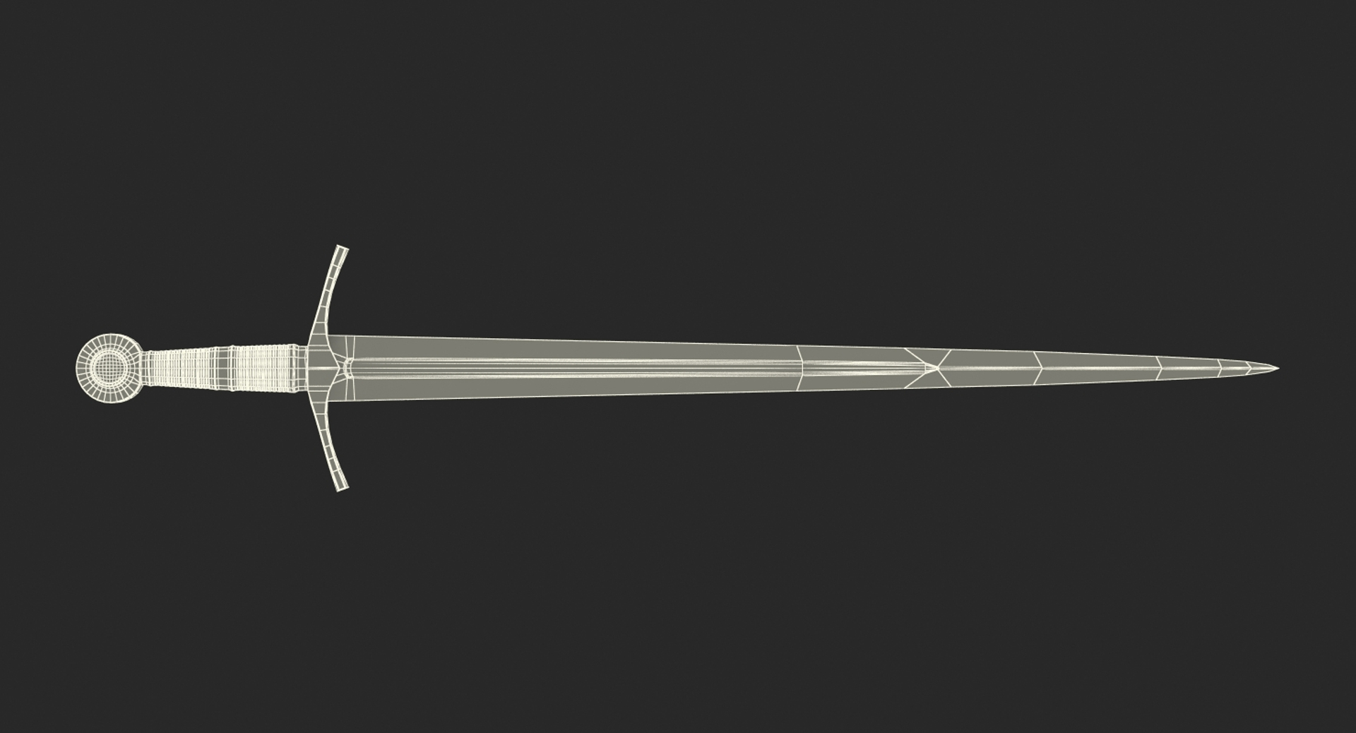 3d Knight Sword Model