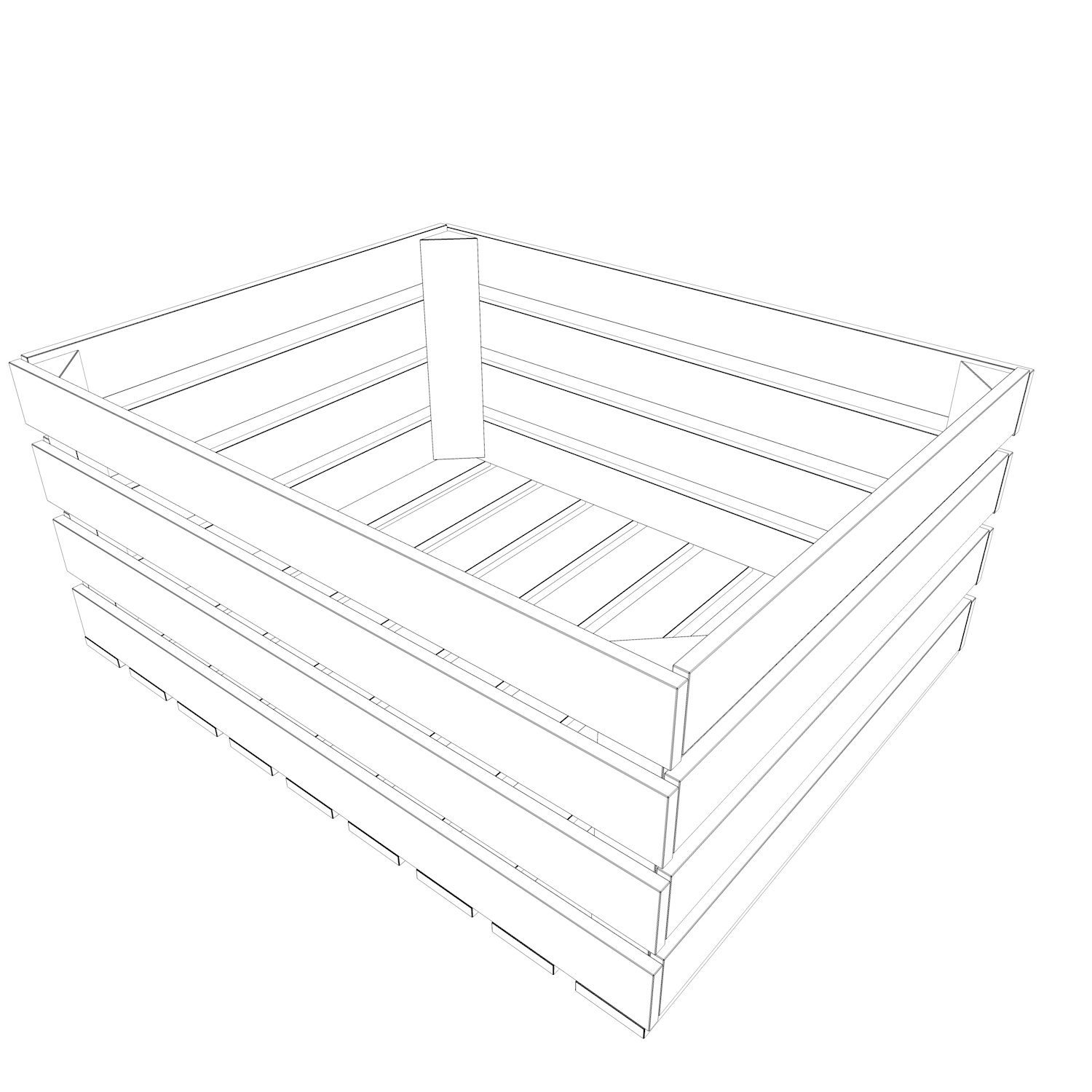 Free 3D wood box model - TurboSquid 1451370