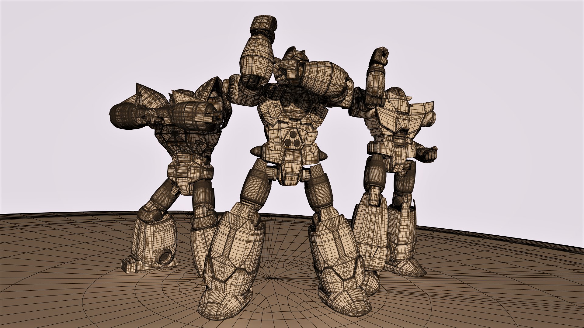 3D UFO DIAPOLON ROBOT TEAM - TurboSquid 1986622