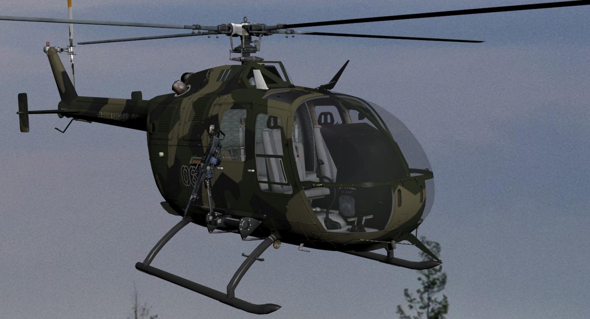 3d military mbb bo-105