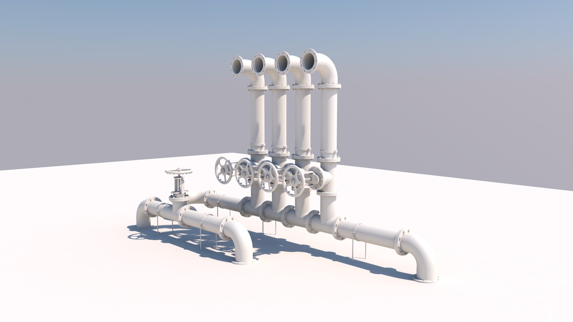3D Industrial Pipes - TurboSquid 2256133