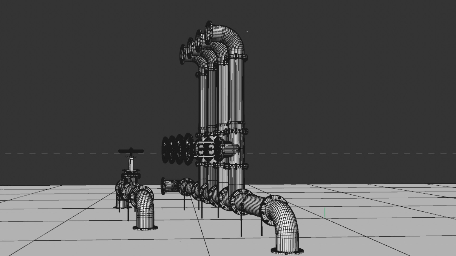 3D Industrial Pipes - TurboSquid 2256133