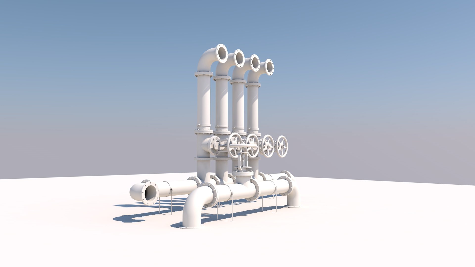 3D Industrial Pipes - TurboSquid 2256133