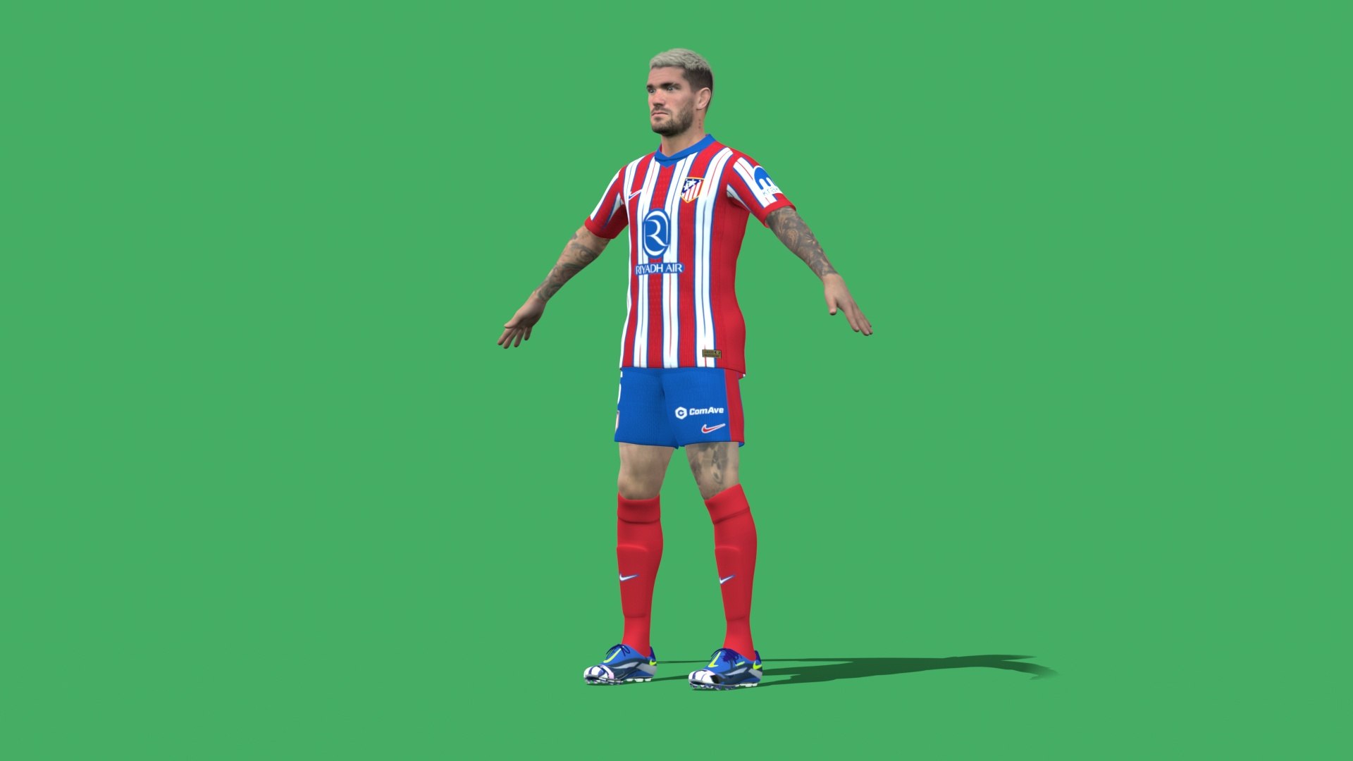 3D 3D Rigged De Paul Atletico Madrid 2025 Model - TurboSquid 2378598