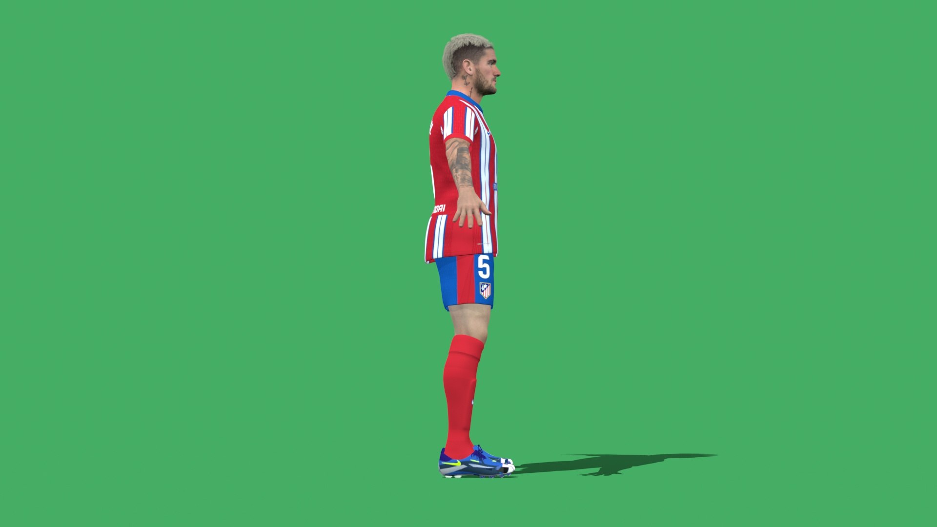 3D 3D Rigged De Paul Atletico Madrid 2025 Model - TurboSquid 2378598