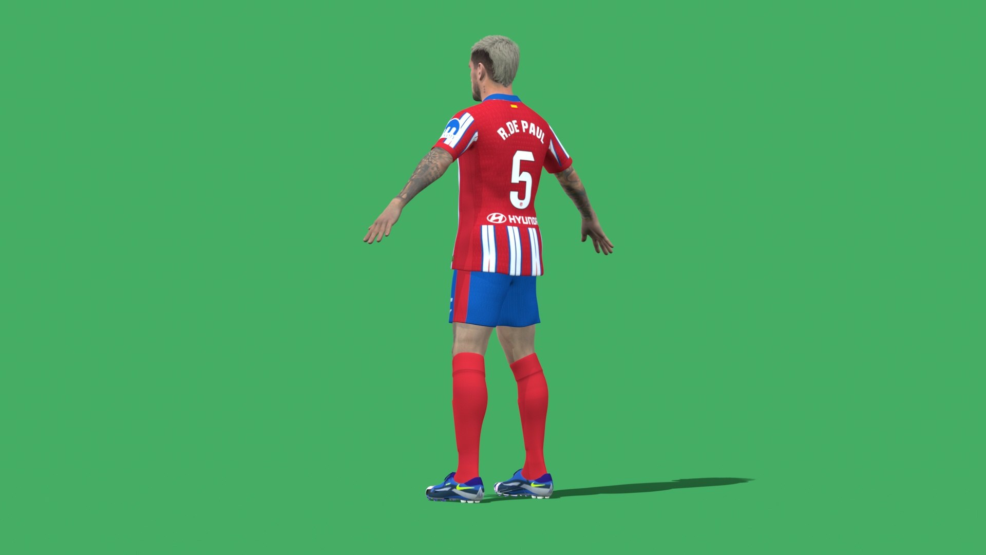 3D 3D Rigged De Paul Atletico Madrid 2025 Model - TurboSquid 2378598